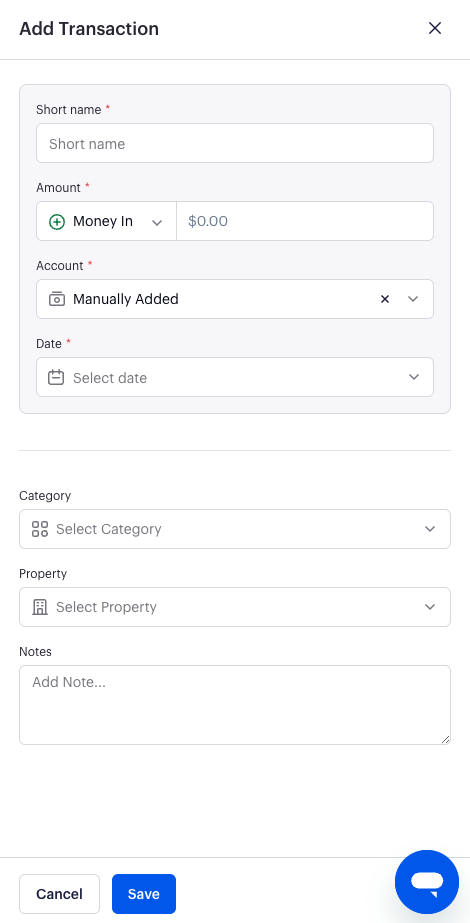 How do I manually add a transaction? – Baselane