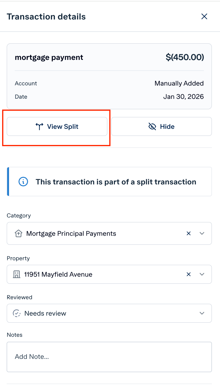 How do I split a transaction? – Baselane